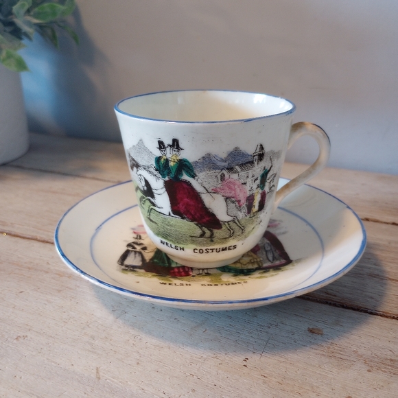 welsh costumes | Accents | Antique Welsh Costumes Staffordshire Tea ...